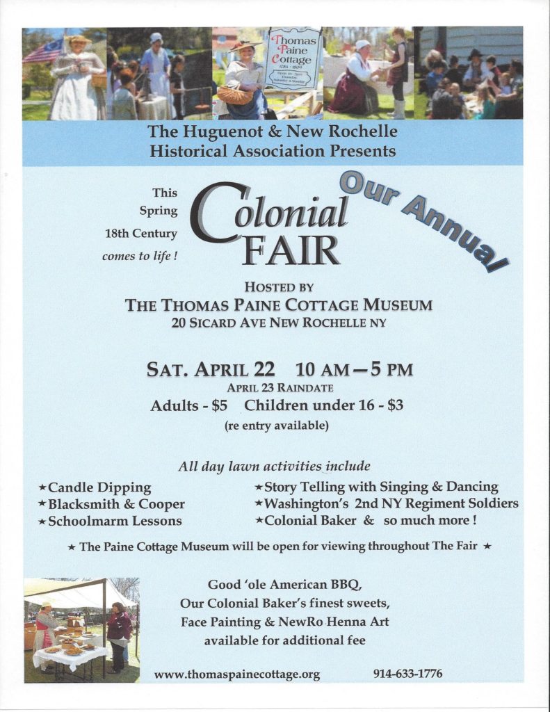 2017 Annual Paine Heights Colonial Fair | Larchmont and New Rochelle ...